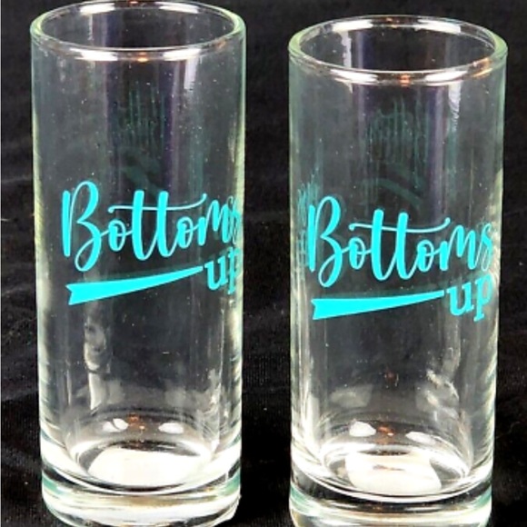 Cristar | Party Supplies | Nwt 2 Bottoms Up Shot Party Glasses Bundle ...